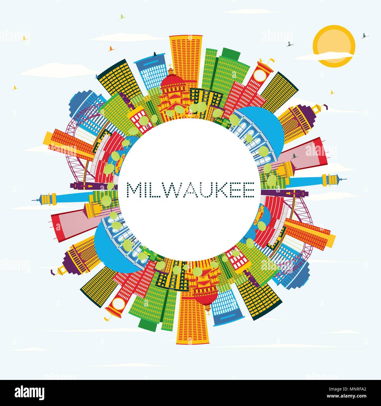 Milwaukee vector vectors hi-res stock photography and images - Alamy