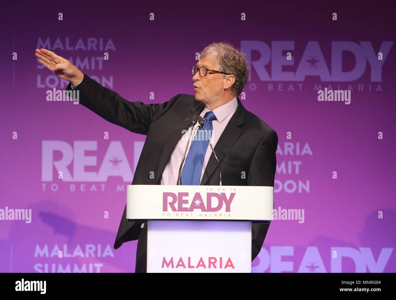 Bill Gates gives speech at Ready To Beat Malaria Summit Featuring: Bill ...