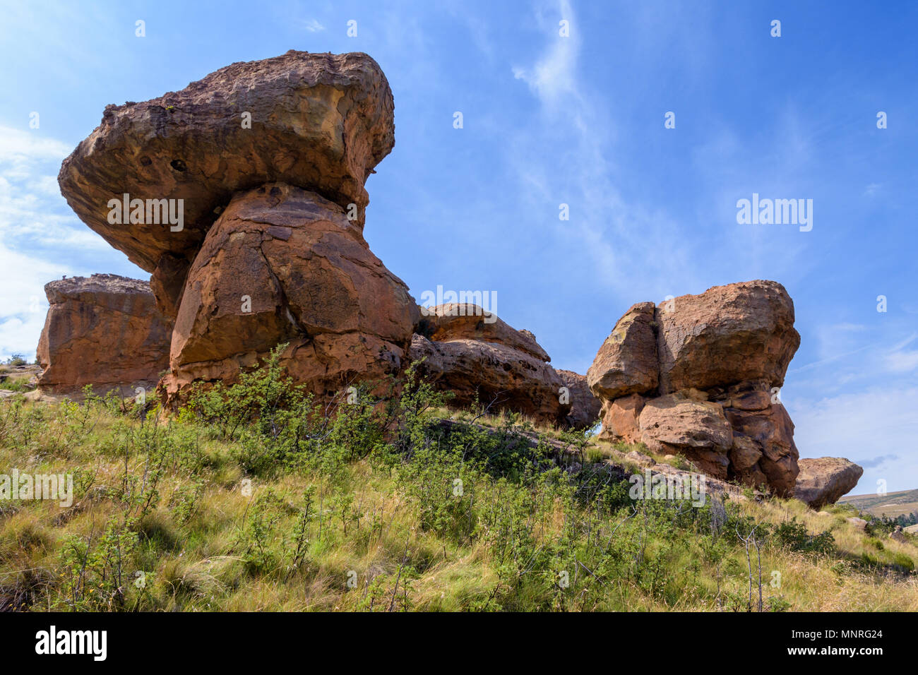 Rock formations on Steepside Guest farm, Eastern Cape, South Africa ...