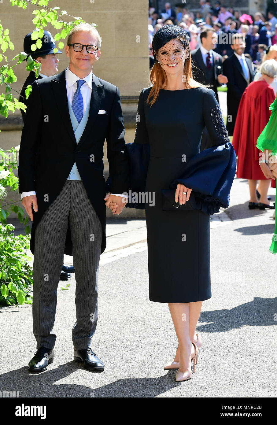 Sarah Rafferty arrives at St George's Chapel at Windsor Castle for the ...