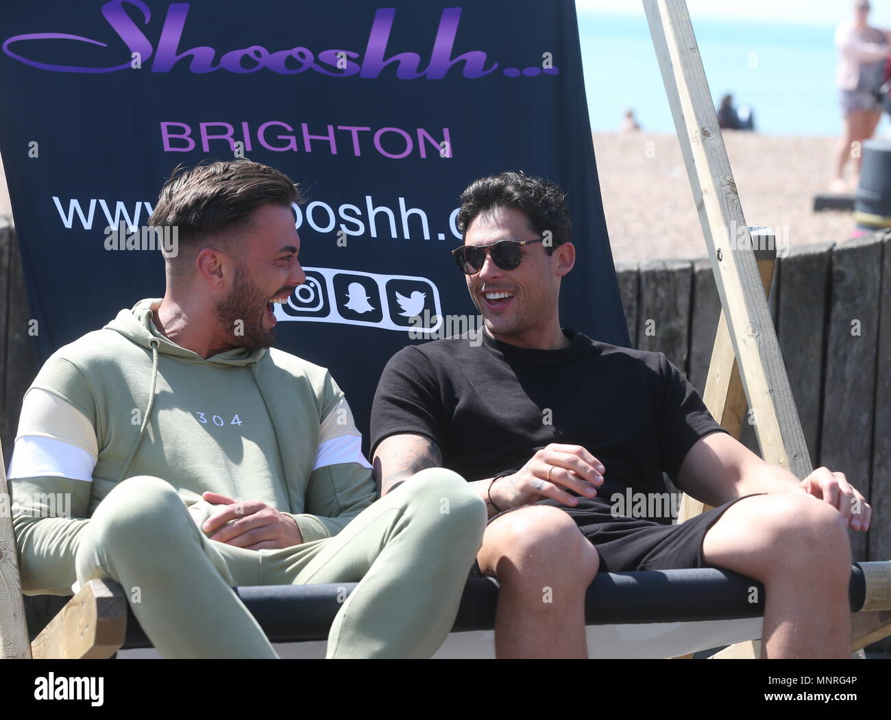 The cast of TOWIE filming in Brighton Featuring: Jordan Wright, Dean ...