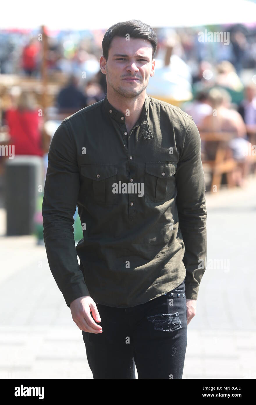 The cast of TOWIE filming in Brighton Featuring: Myles Barnett Where ...