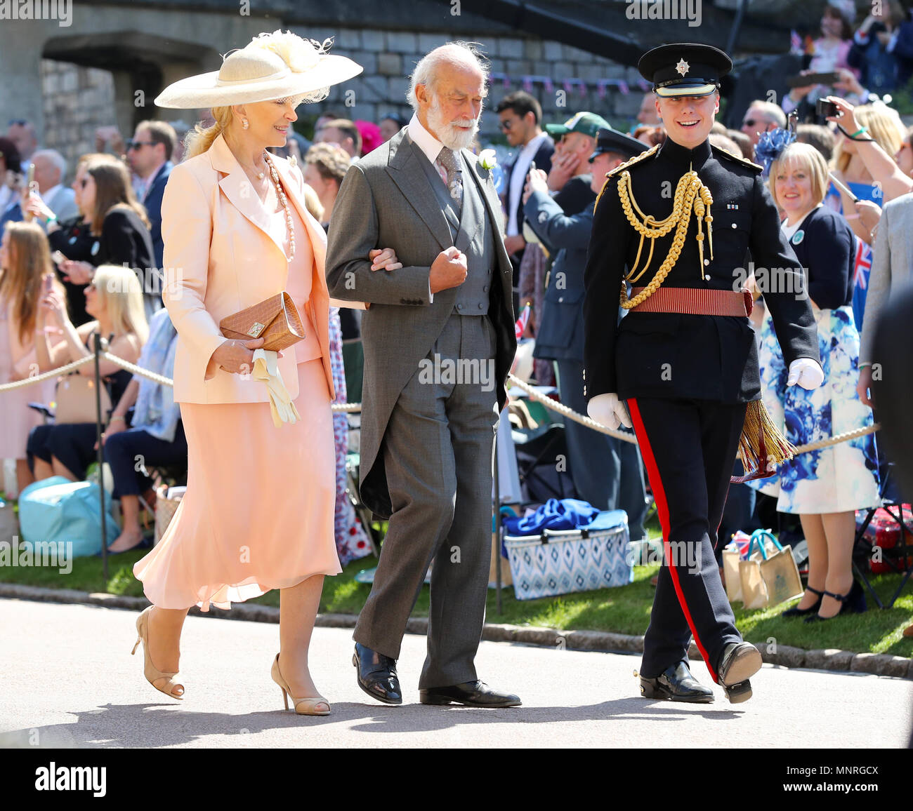 Prince Michael of Kent (centre) and Princess Michael of Kent arrives at ...