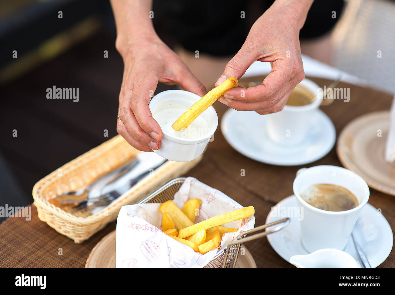 fresh french fries Stock Photo - Alamy
