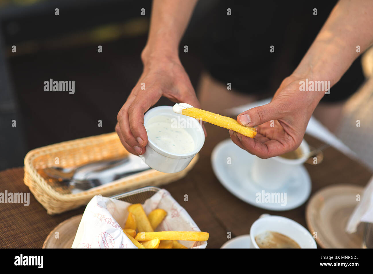 fresh french fries Stock Photo - Alamy