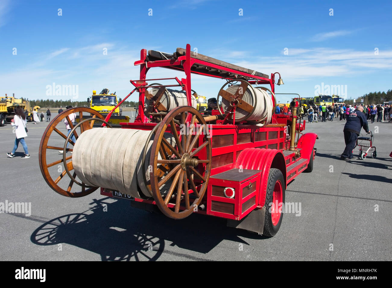 1932 Ford firetruck on display, Lappeenranta Finland Stock Photo - Alamy