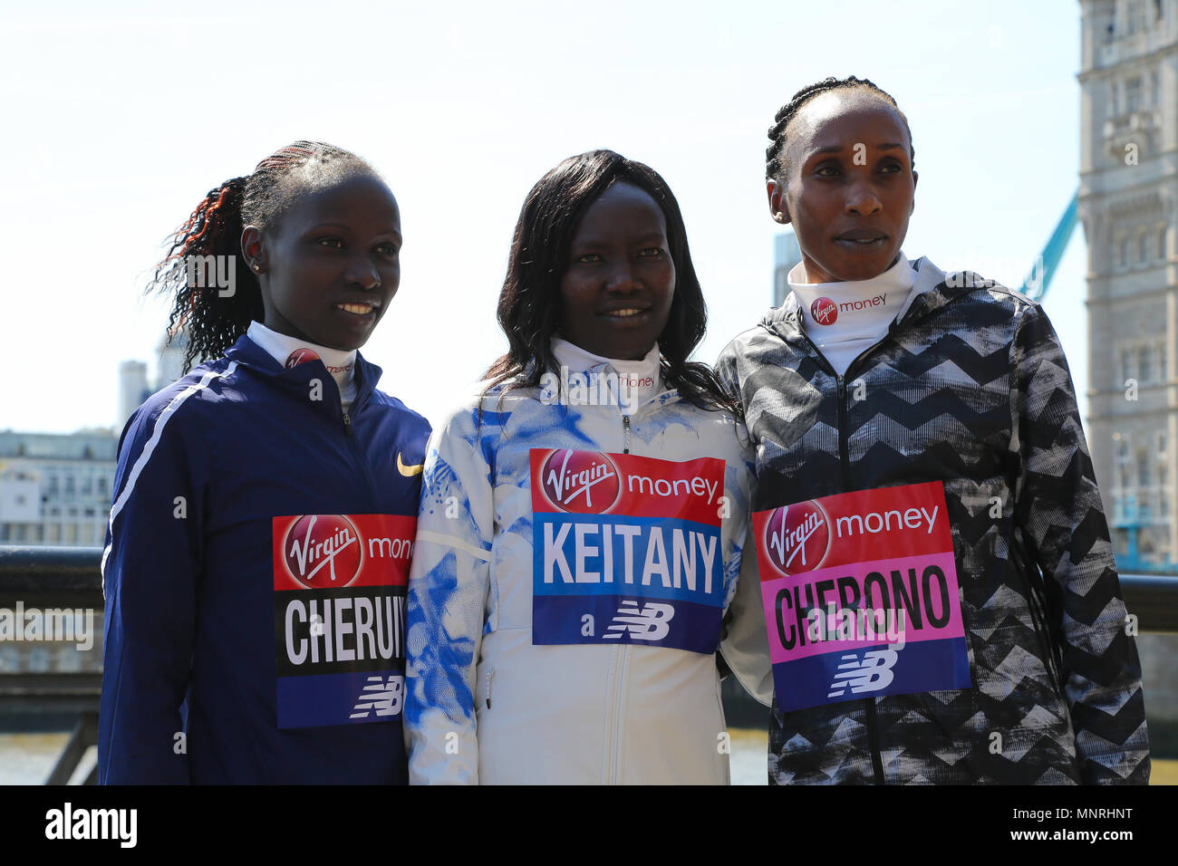 Photocall with Elite women running in this year’s Virgin Money London Marathon Featuring: Vivian ...