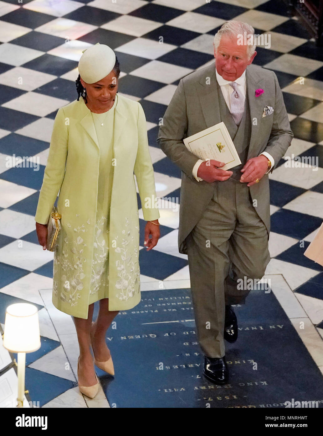 The Prince of Wales and Doria Ragland, mother of the bride, depart from ...