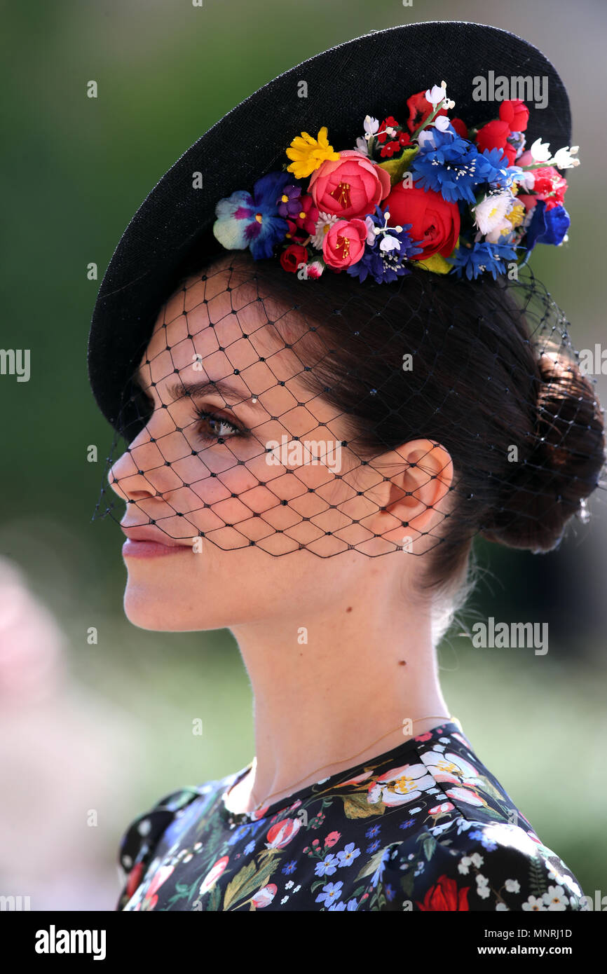 Charlotte Riley leaves St George's Chapel at Windsor Castle after the ...