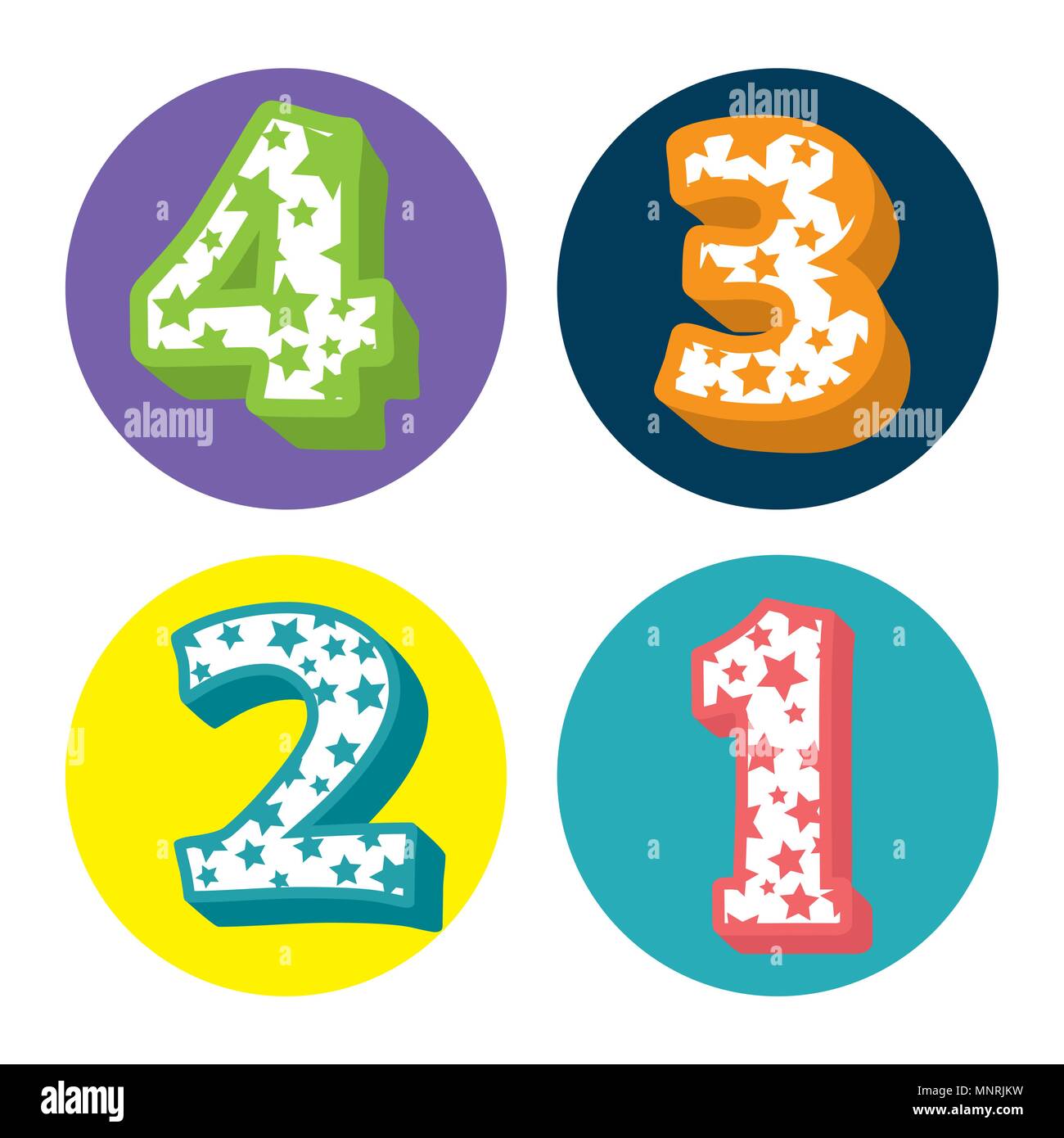 Set number two years Stock Vector Images - Alamy