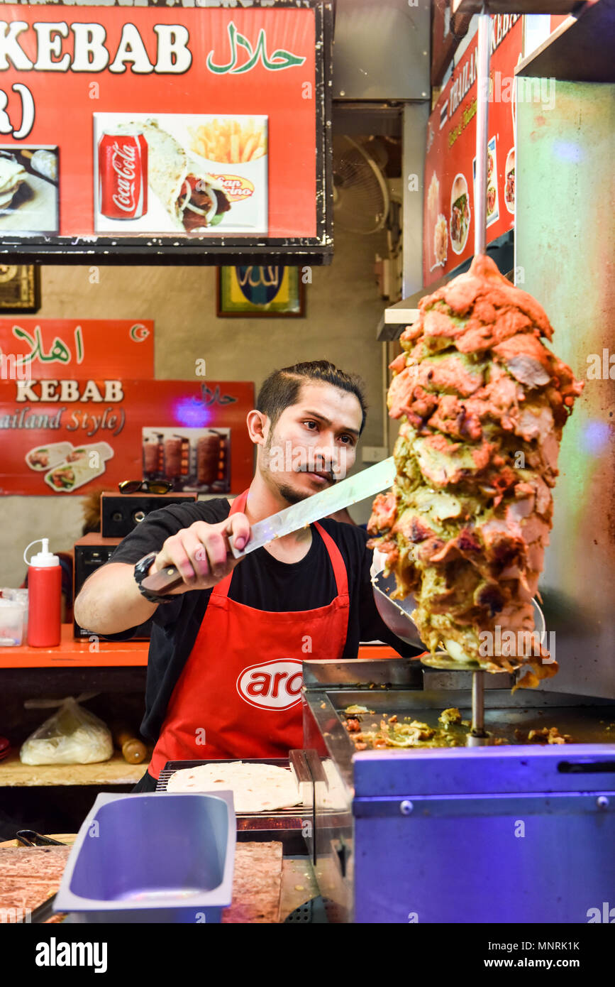 Food stall Pai Thailand ) Shawarma sandwiches Stock Photo - Alamy
