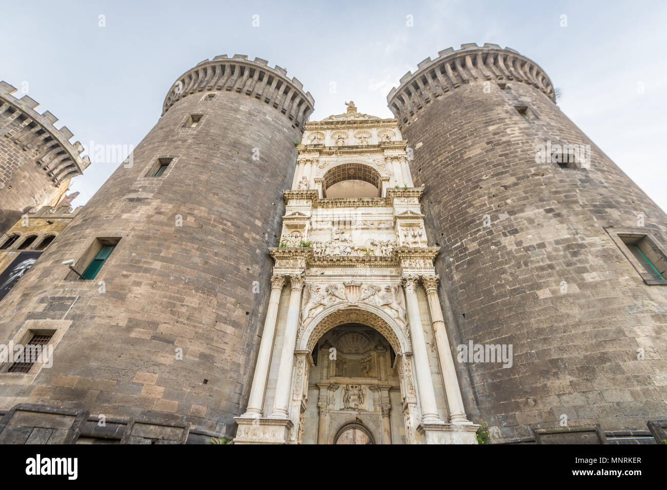 Tower walls of Genoa Italy Stock Photo - Alamy