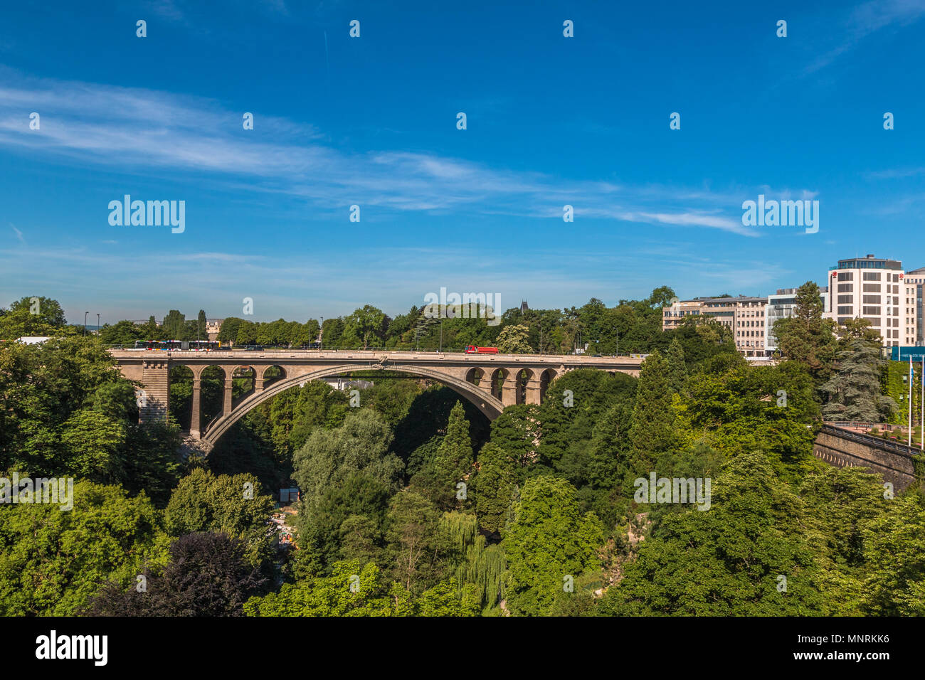Adolf Bridge in Luxembourg Stock Photo - Alamy