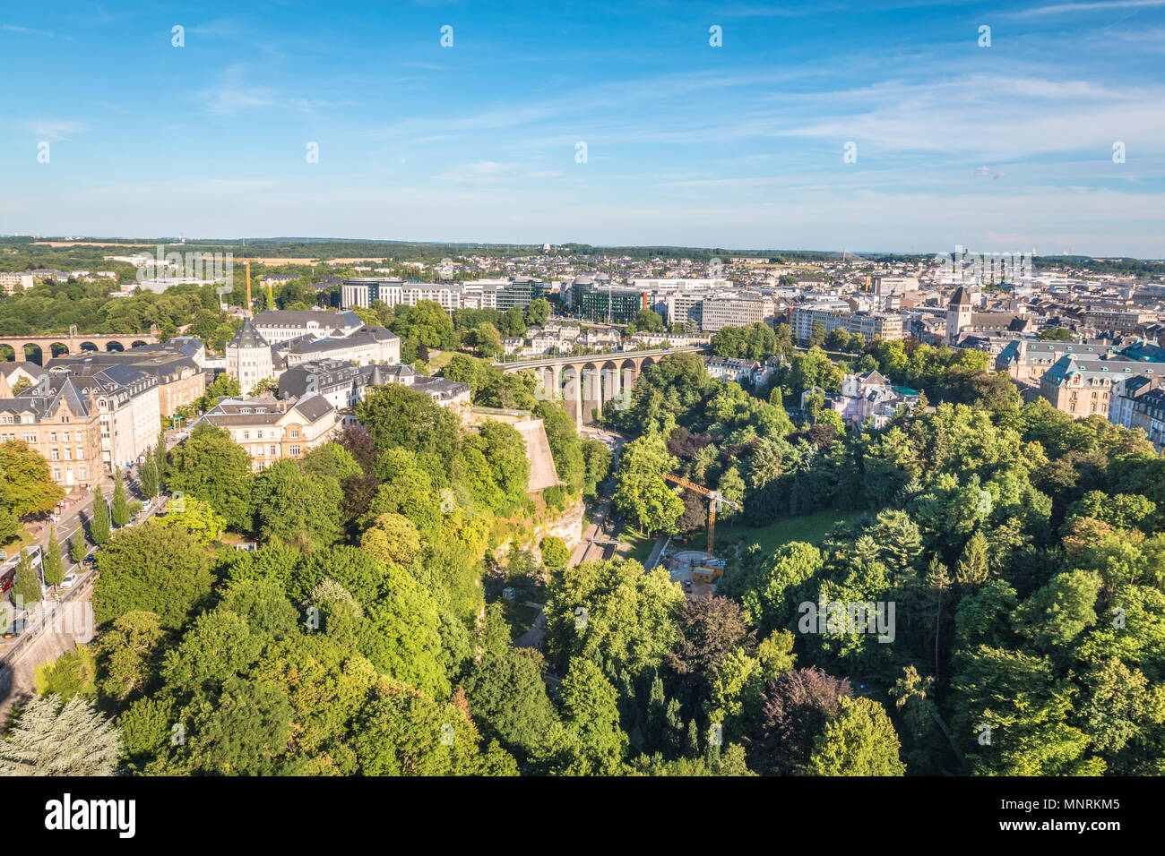 Luxembourg City Aerial Stock Photos & Luxembourg City Aerial Stock ...