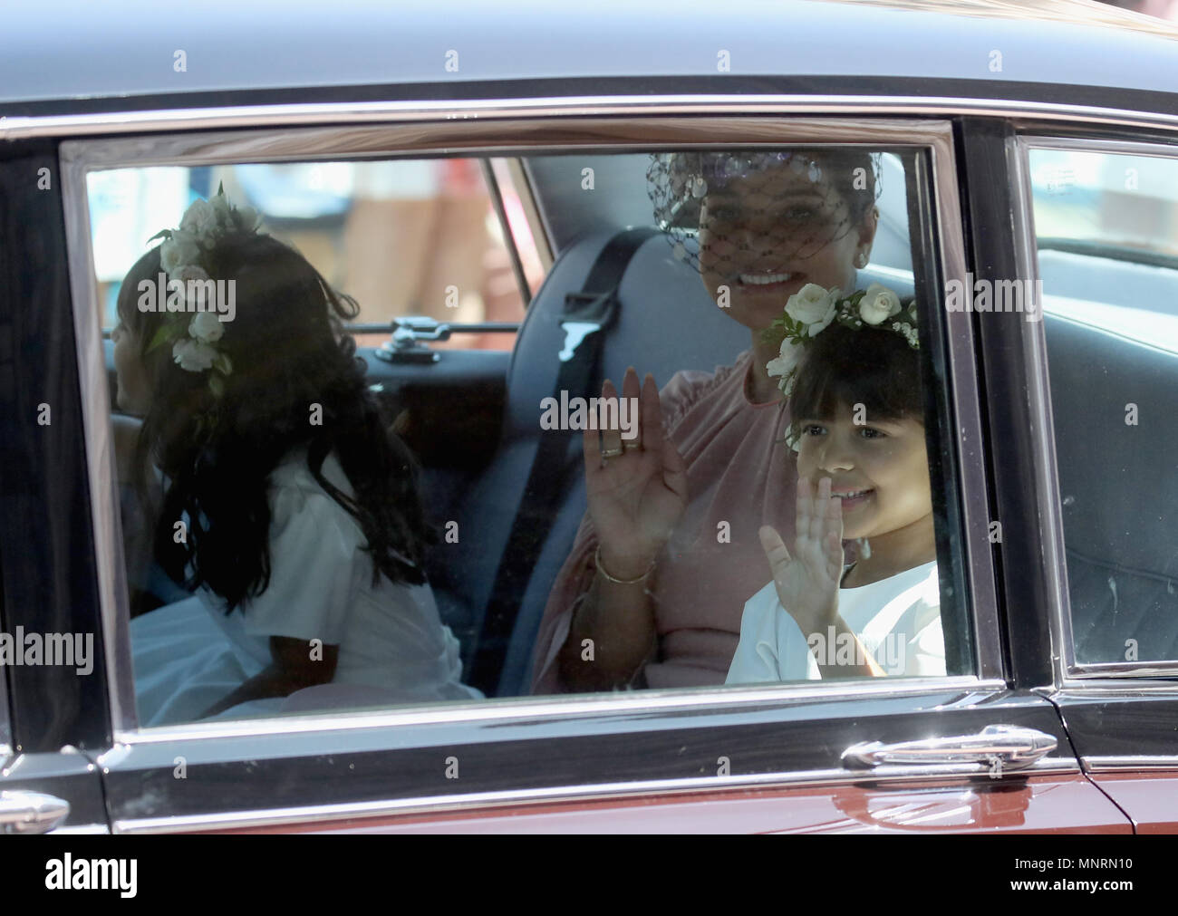 Benita Litt and daughters Remy Litt and Rylan Litt arrive at St George ...