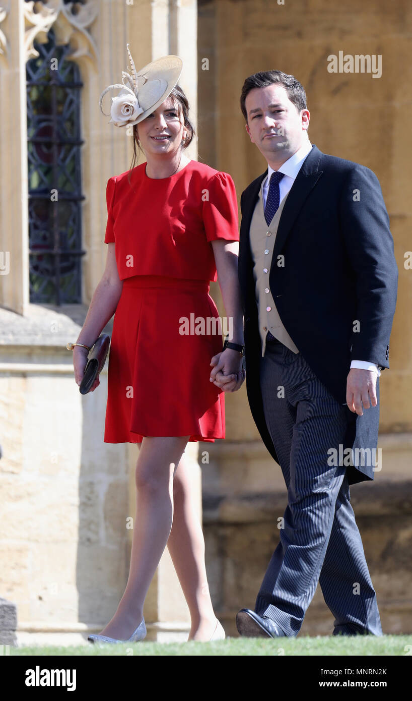 Rebecca Deacon and Gibraltarian footballer, Adam Priestley arrive for ...