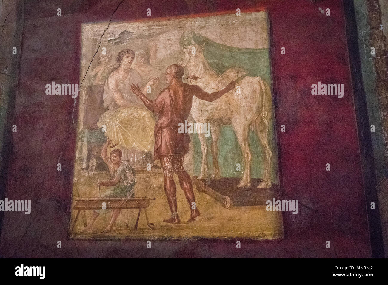 Mural in ruins pompeii hi-res stock photography and images - Alamy