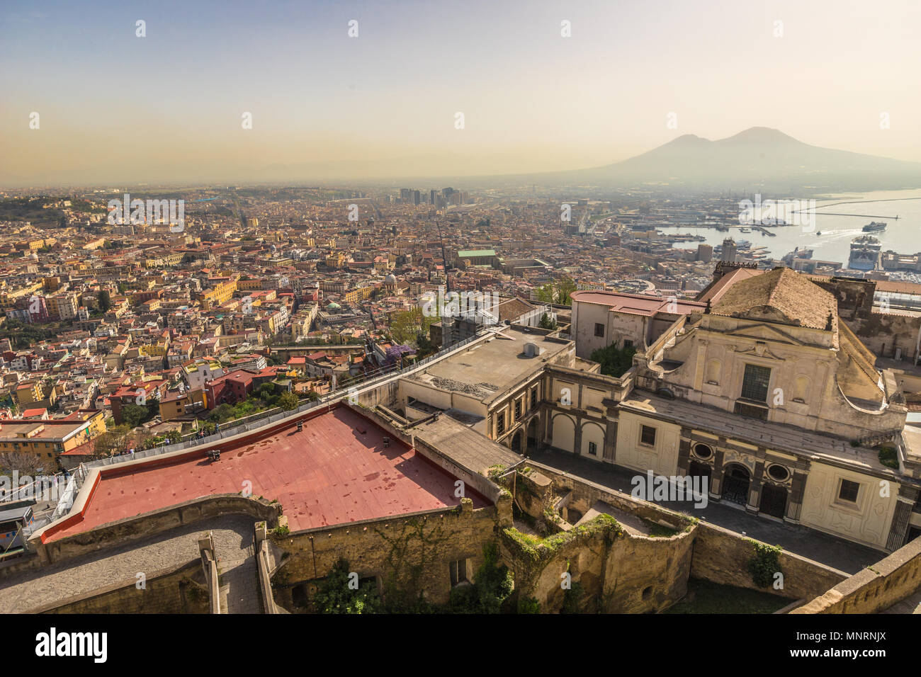 Nice sunrise in Naples Italy Stock Photo - Alamy