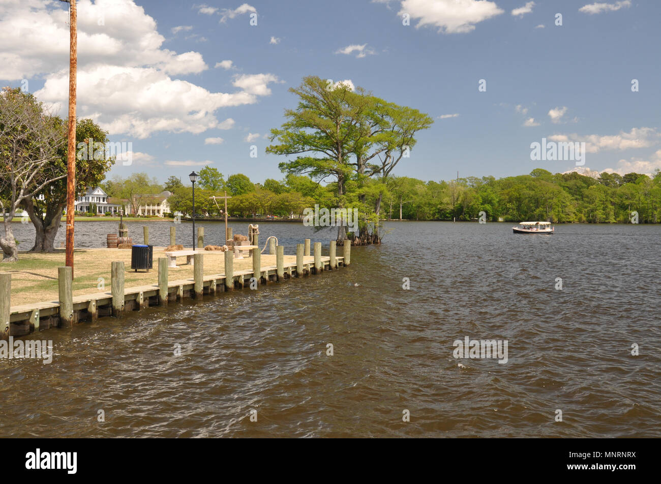 A Tour Boat on the Edenton North Carolina Waterfront Stock Photo - Alamy