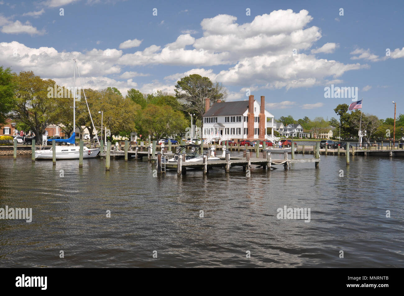 The Marina located on the Edenton North Carolina Waterfront Stock Photo ...