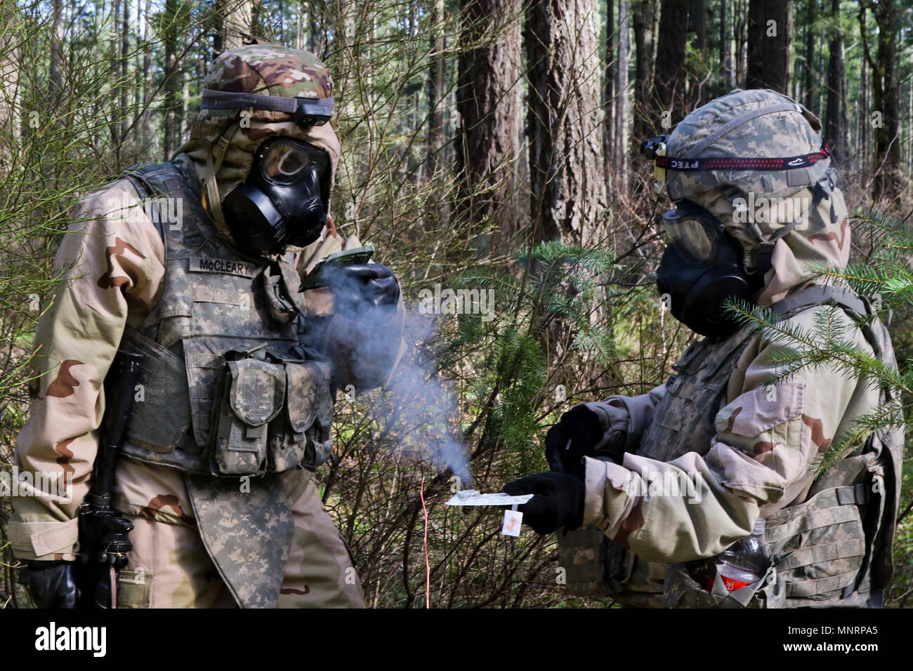 1st Lt. Austen McCleary and Spc. Krystina Joseph from 256 Signal Co ...
