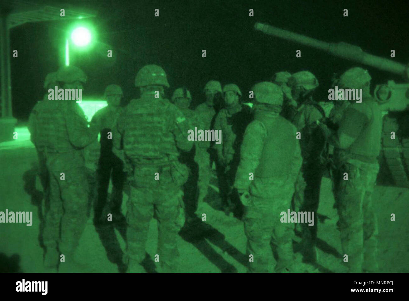 Soldiers with 1st Battalion, 77th Armored Regiment conduct their night ...