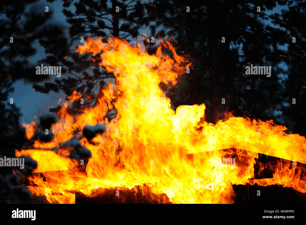Burning shed hi-res stock photography and images - Alamy