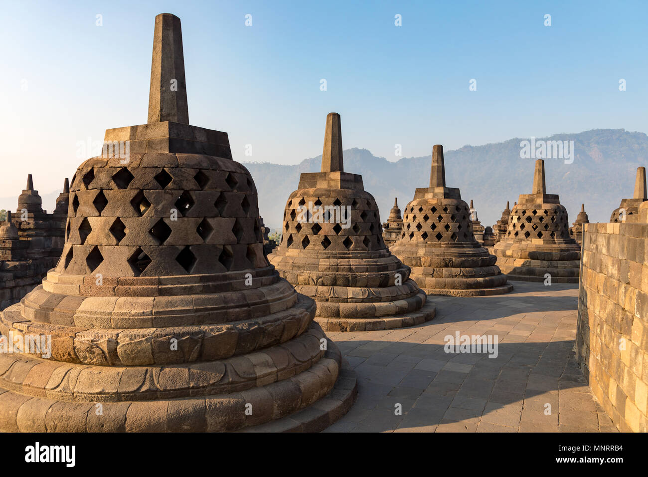 Borobudur Central Java Indonesia 04 May, 2018 The 9th century temple of ...