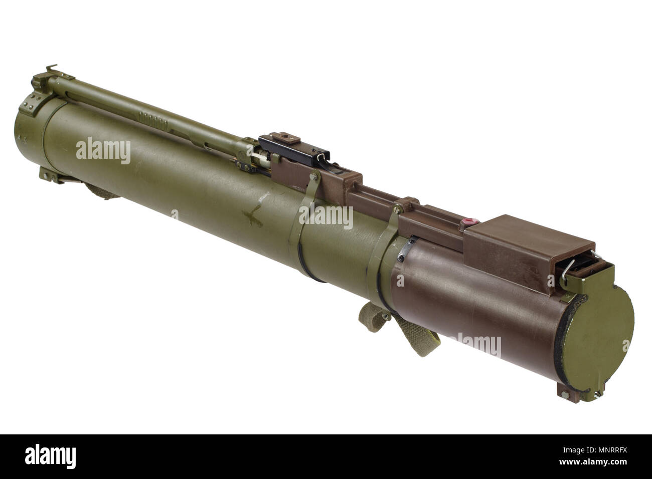 anti-tank rocket propelled grenade launcher isolated on white Stock ...
