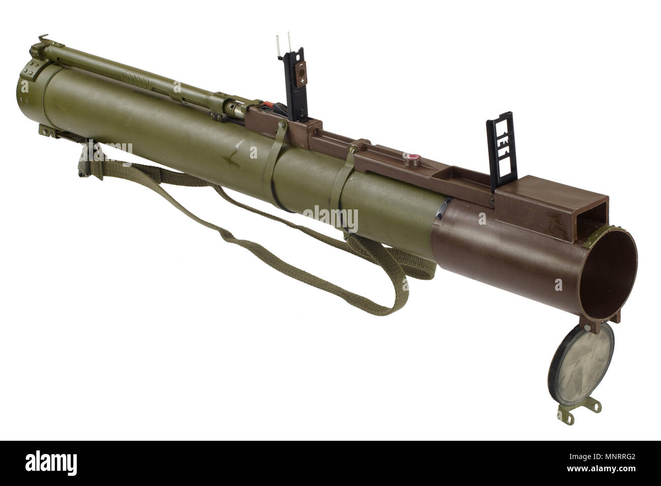 anti-tank rocket propelled grenade launcher isolated on white Stock ...