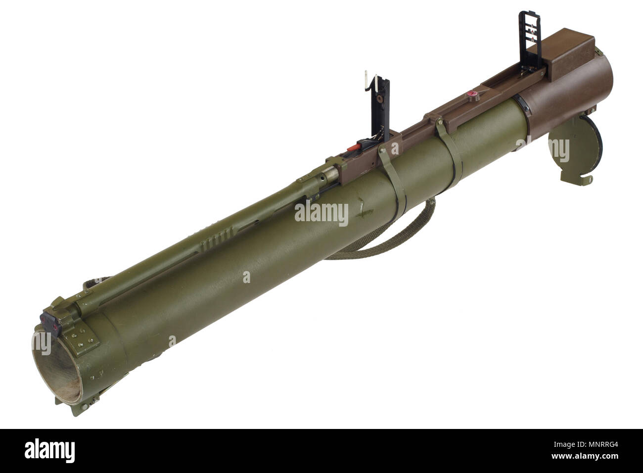 anti-tank rocket propelled grenade launcher isolated on white Stock ...