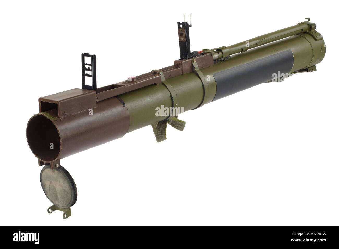 anti-tank rocket propelled grenade launcher isolated on white Stock ...