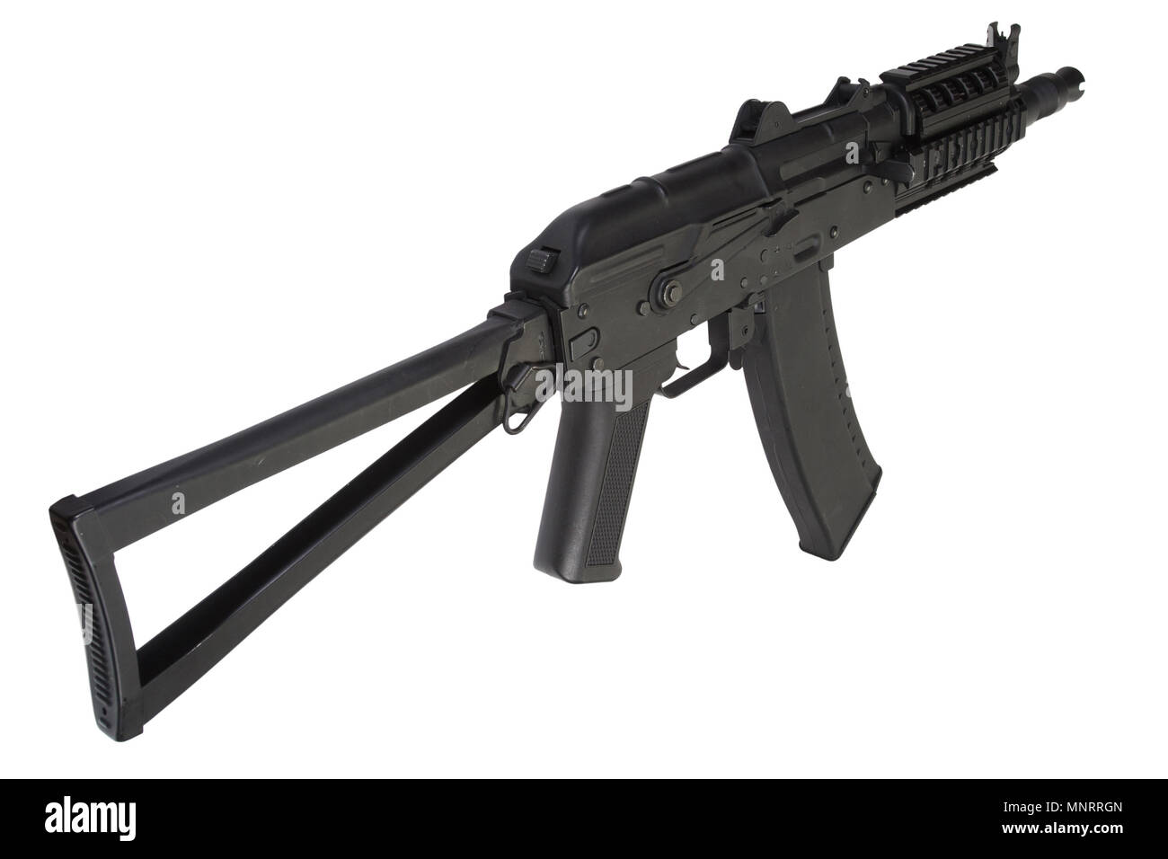 Kalashnikov AK47 shorty with modern update isolated on white Stock ...