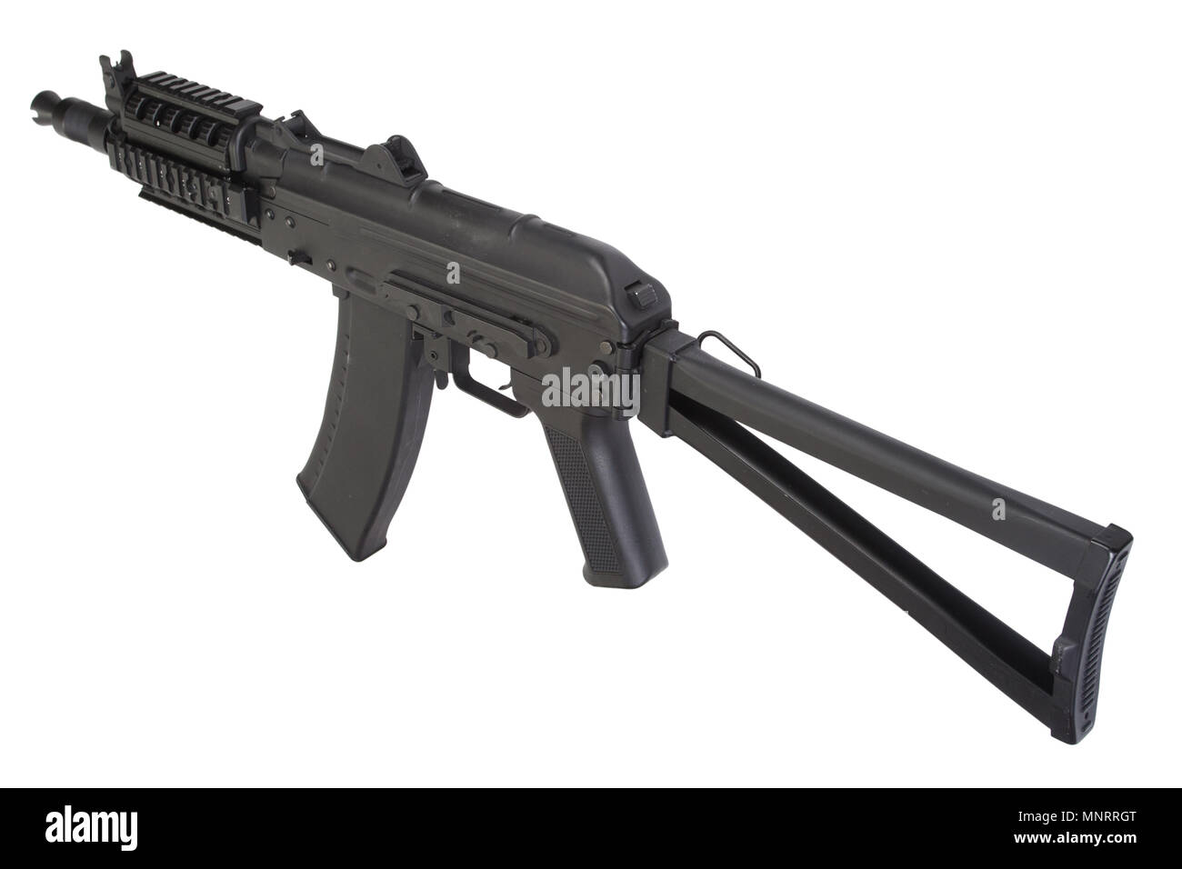 Kalashnikov AK47 shorty with modern update isolated on white Stock ...