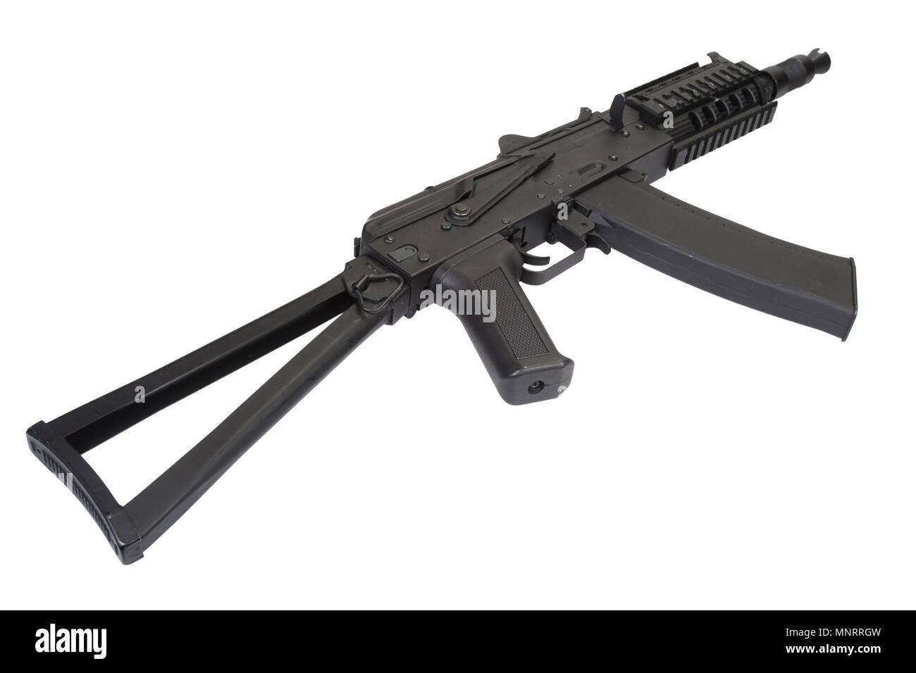 Kalashnikov AK47 shorty with modern update isolated on white Stock ...