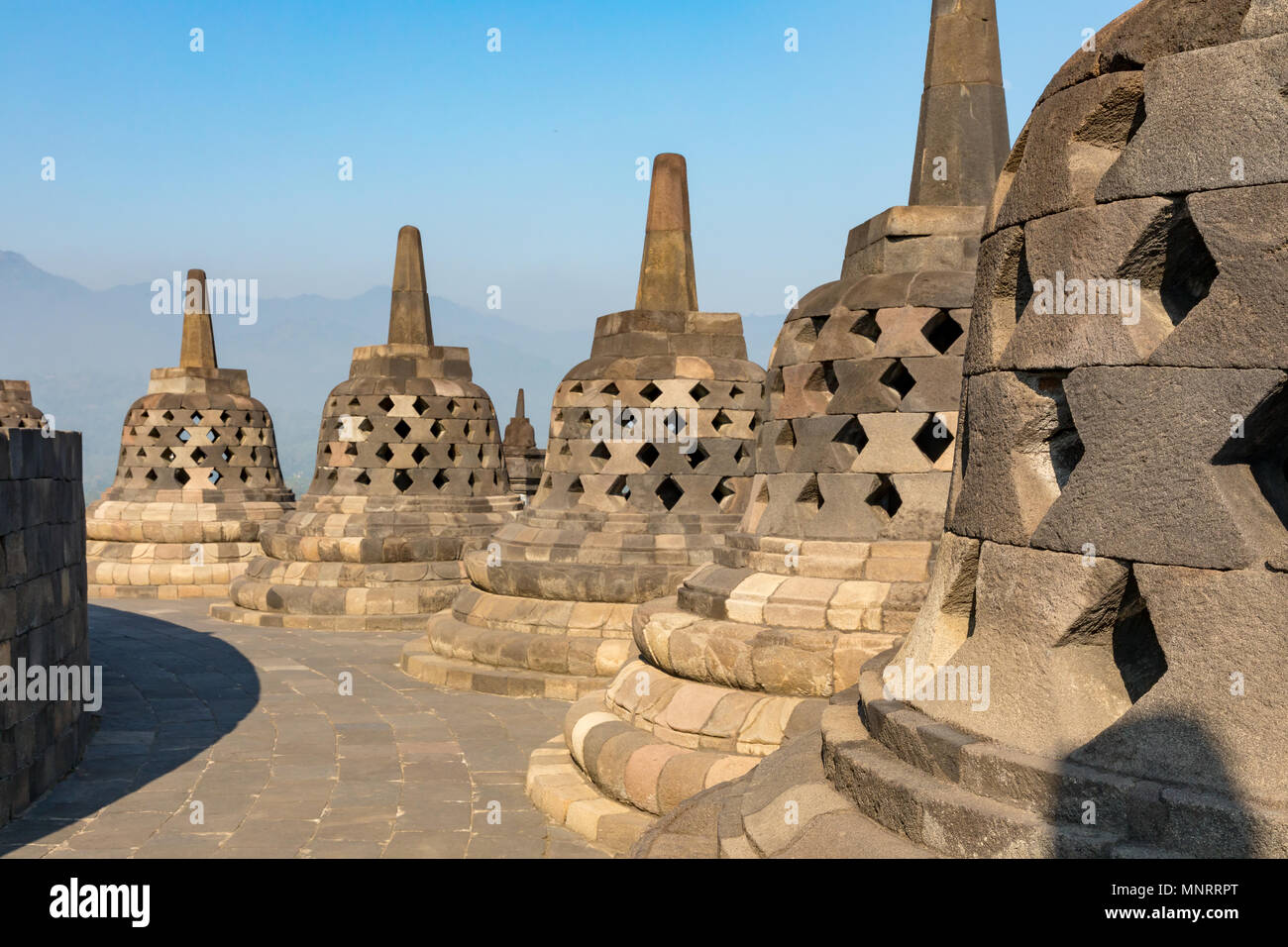 Borobudur Central Java Indonesia 04 May, 2018 The 9th century temple of ...