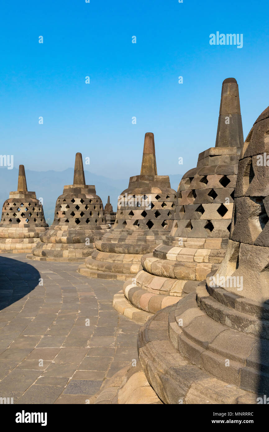 Borobudur Central Java Indonesia 04 May, 2018 The 9th century temple of ...