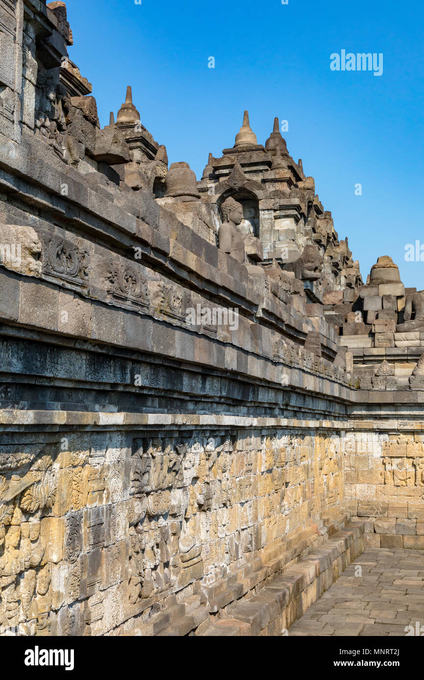 Borobudur Central Java Indonesia 04 May, 2018 The 9th century temple of ...