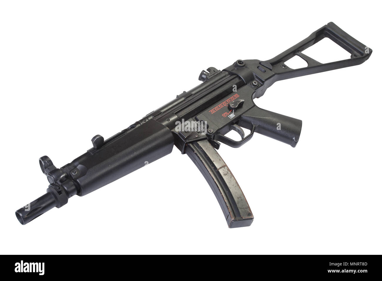 submachine gun MP5 isolated on white Stock Photo - Alamy