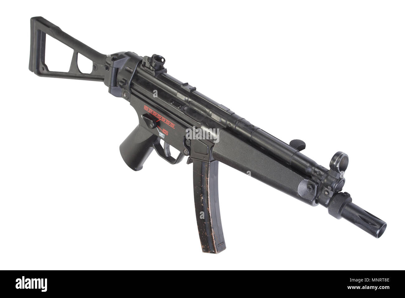 submachine gun MP5 isolated on white Stock Photo - Alamy