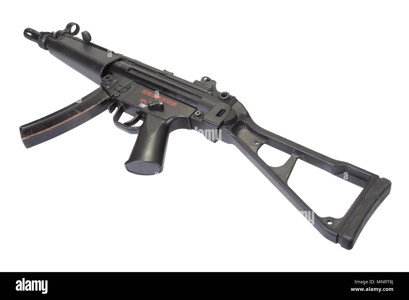 submachine gun MP5 isolated on white Stock Photo - Alamy