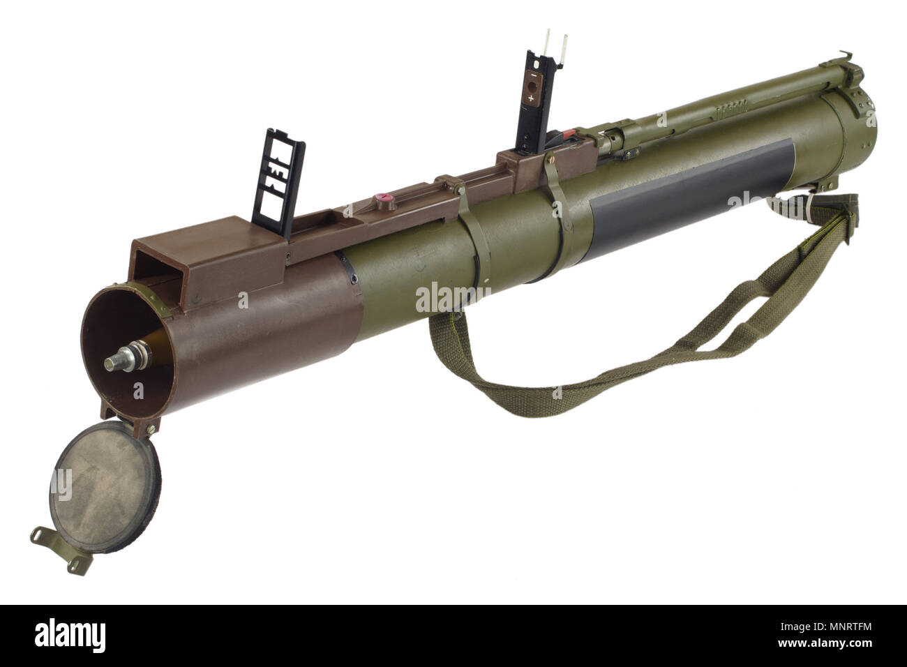 anti-tank rocket propelled grenade launcher "bazooka" isolated on white ...