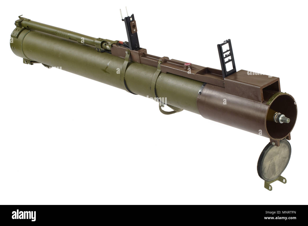 anti-tank rocket propelled grenade launcher "bazooka" isolated on white ...