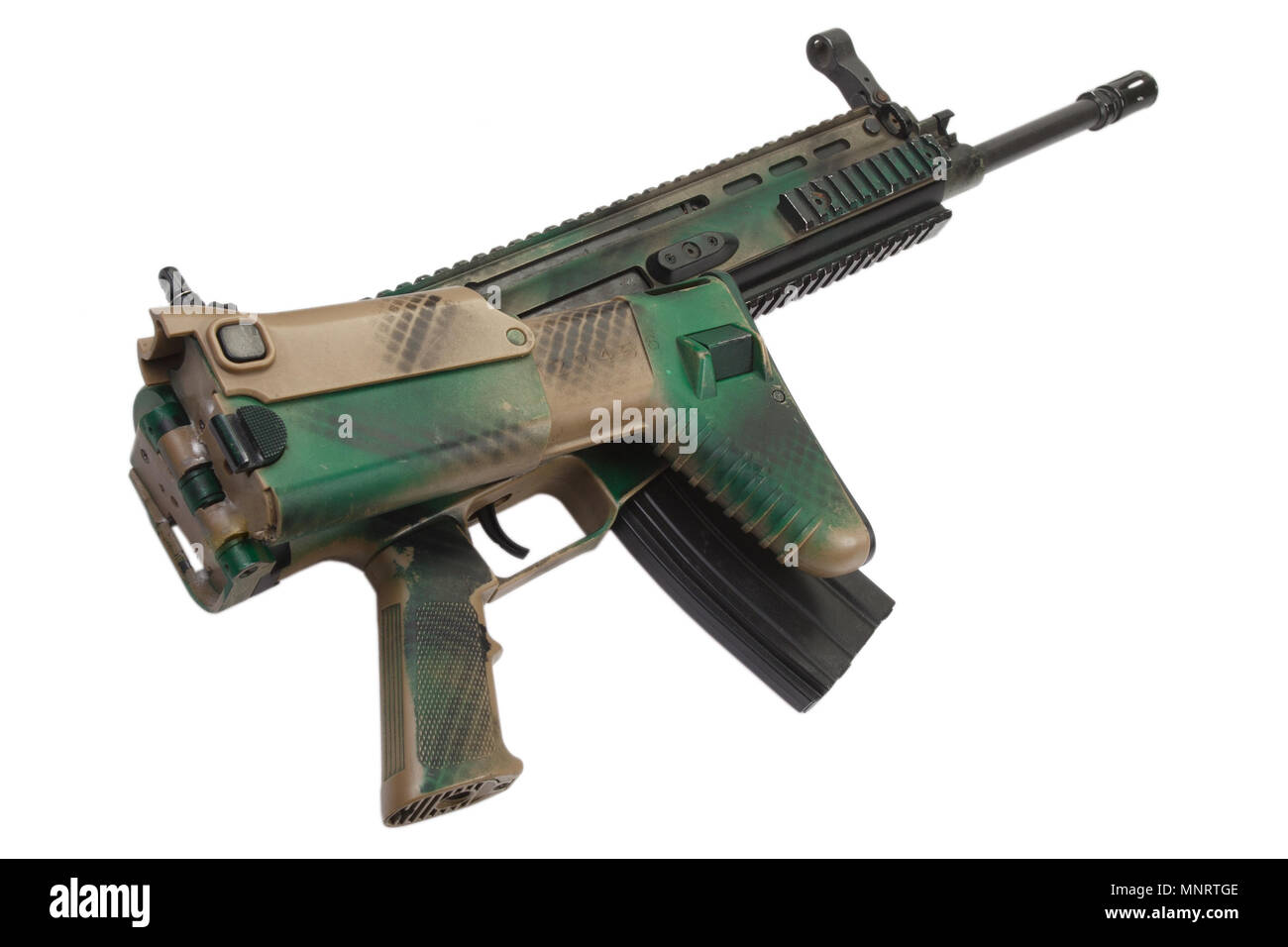 Modern Assault Rifle isolated on white Stock Photo - Alamy