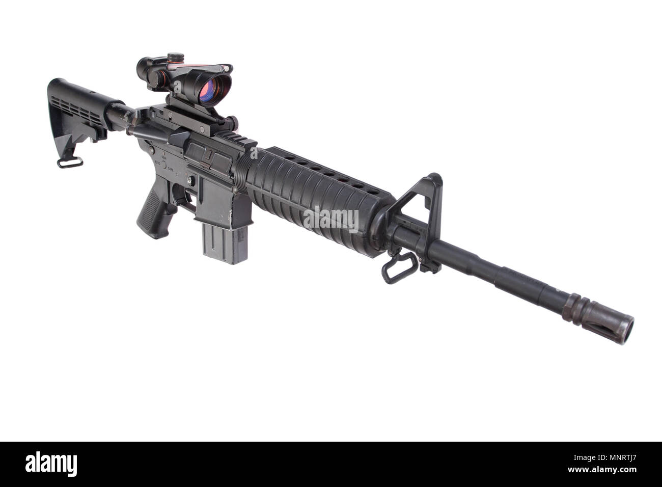 M4 carbine isolated on a white background Stock Photo - Alamy