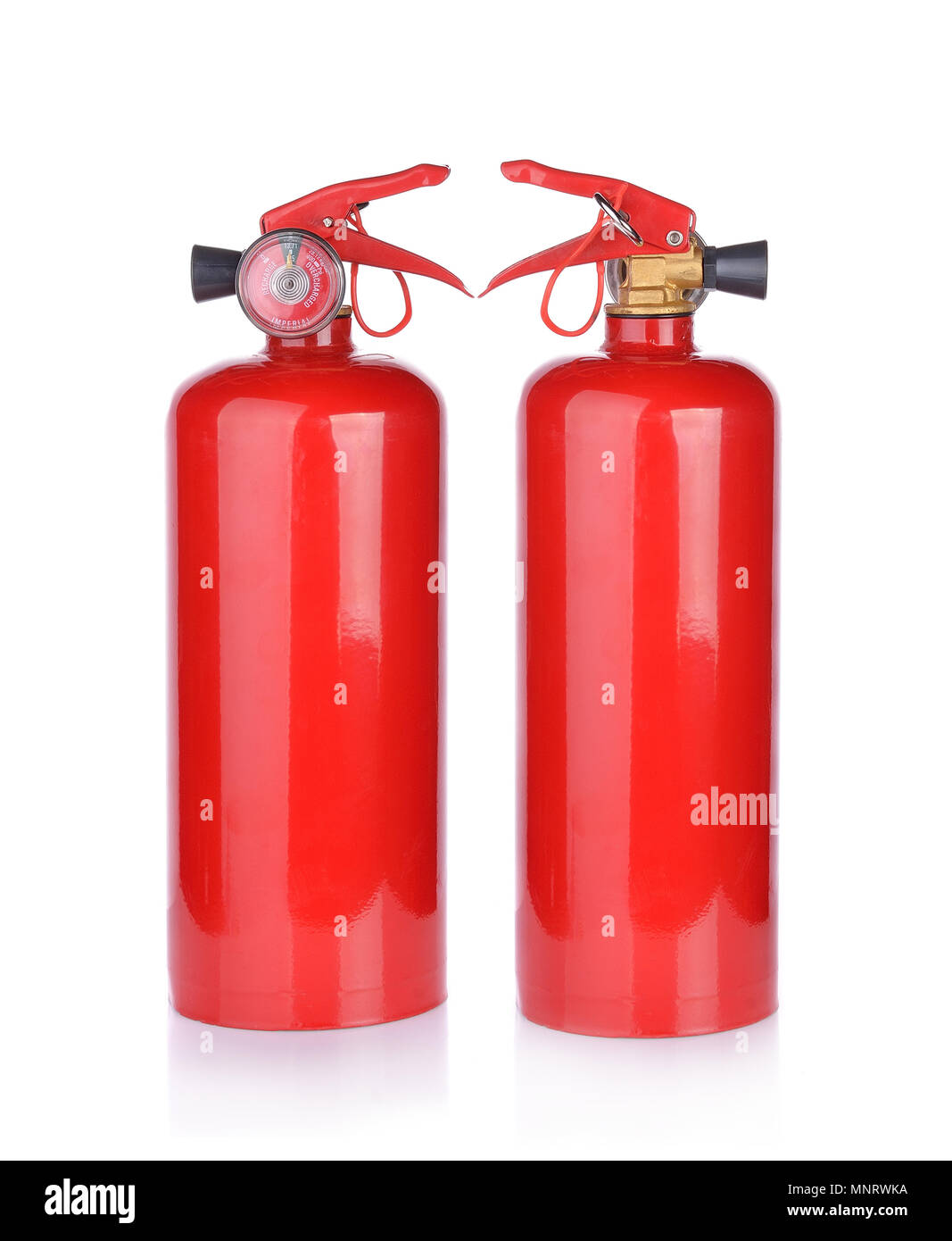fire extinguisher isolated on white background Stock Photo - Alamy