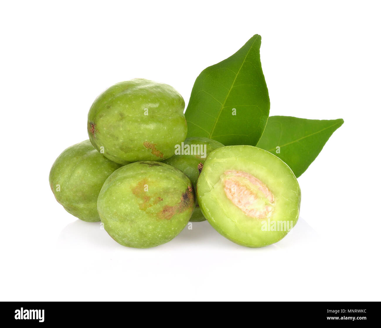 Chebulic Myrobalans isolated on white background Stock Photo - Alamy