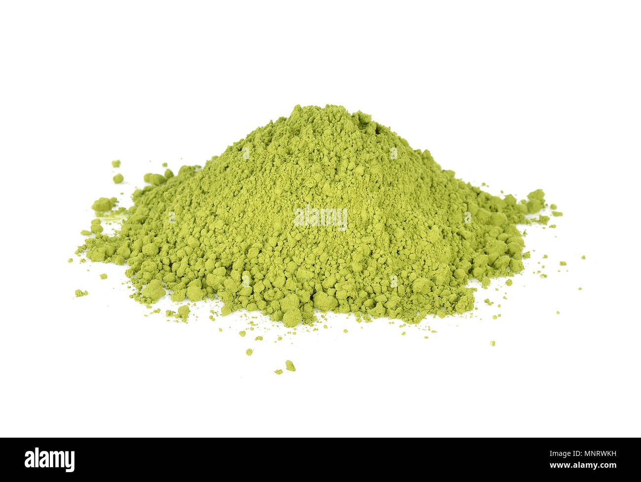 tea powder on white background Stock Photo - Alamy
