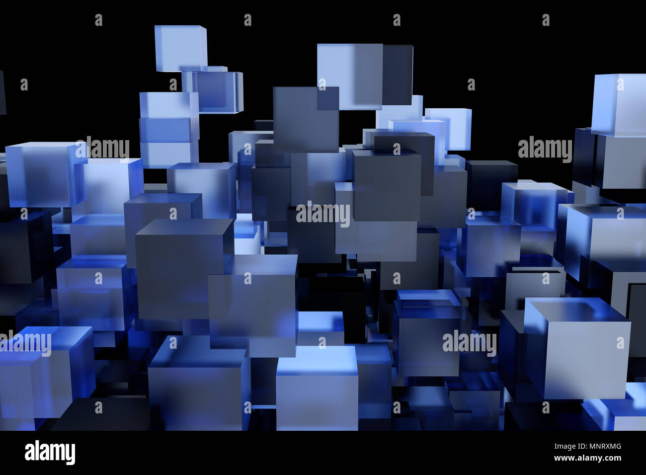 Abstact modern background with cubes. 3d rendering Stock Photo - Alamy