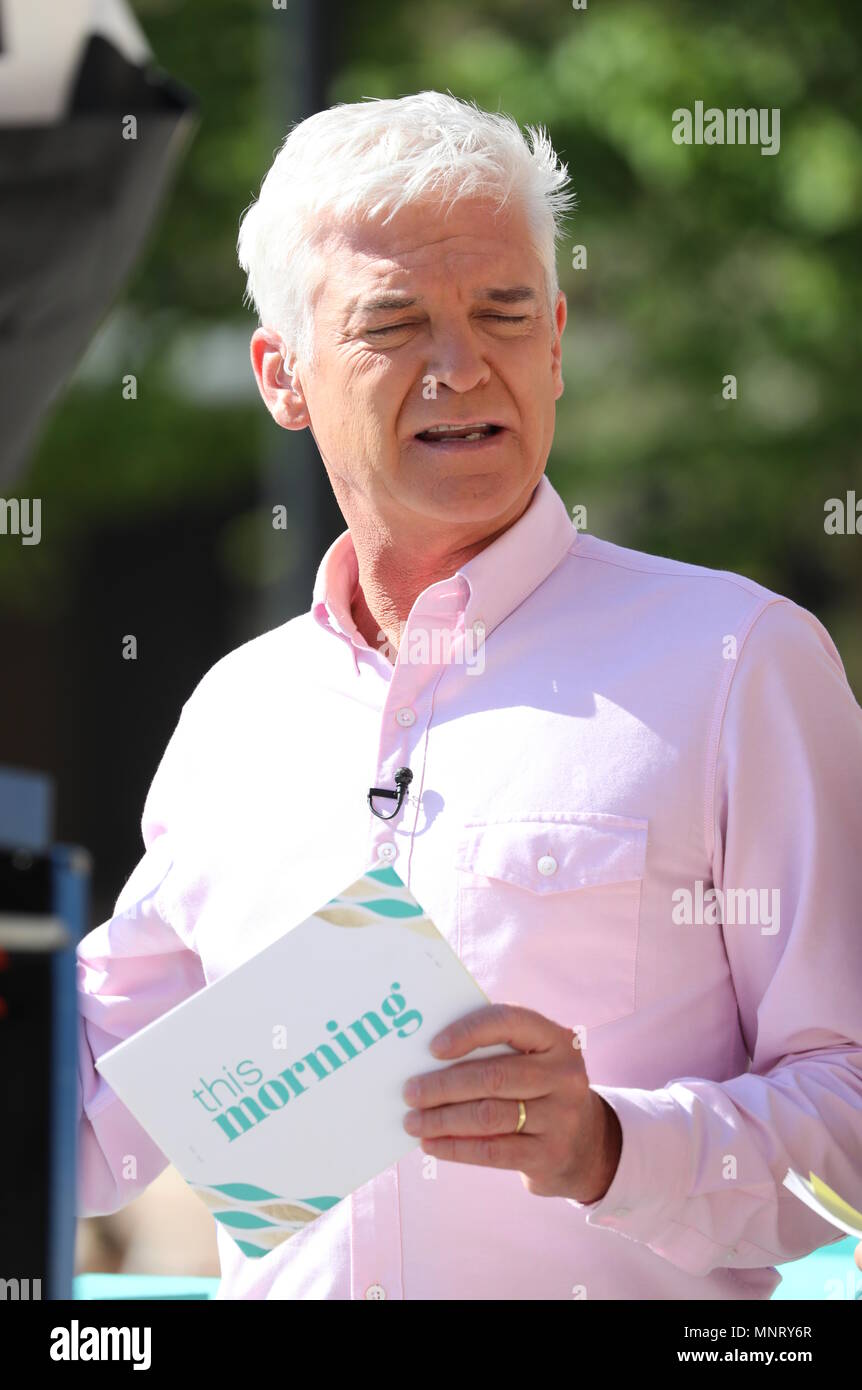'This Morning' filming at the ITV studios Featuring: Phillip Schofield ...